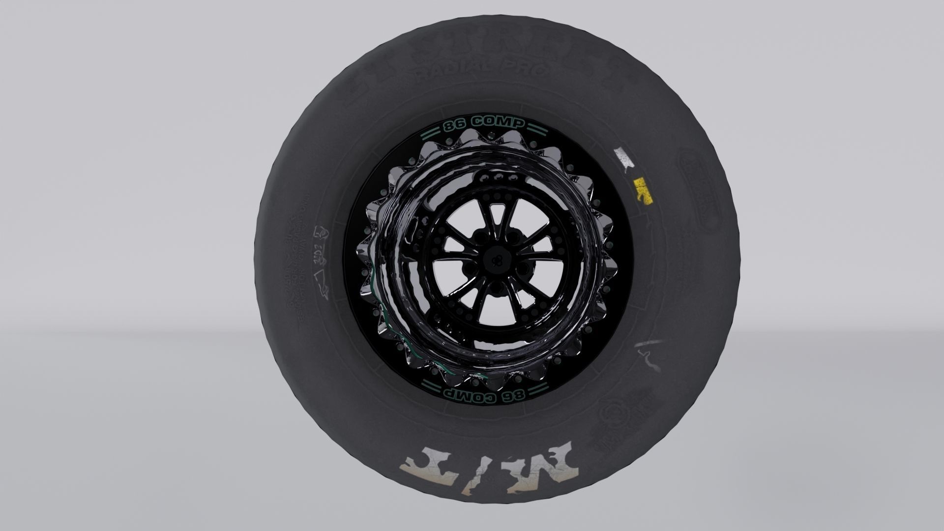 RACING WHEELS COMBO SLICK TIRES WELDS RIM 3D MODEL 3D model | CGTrader