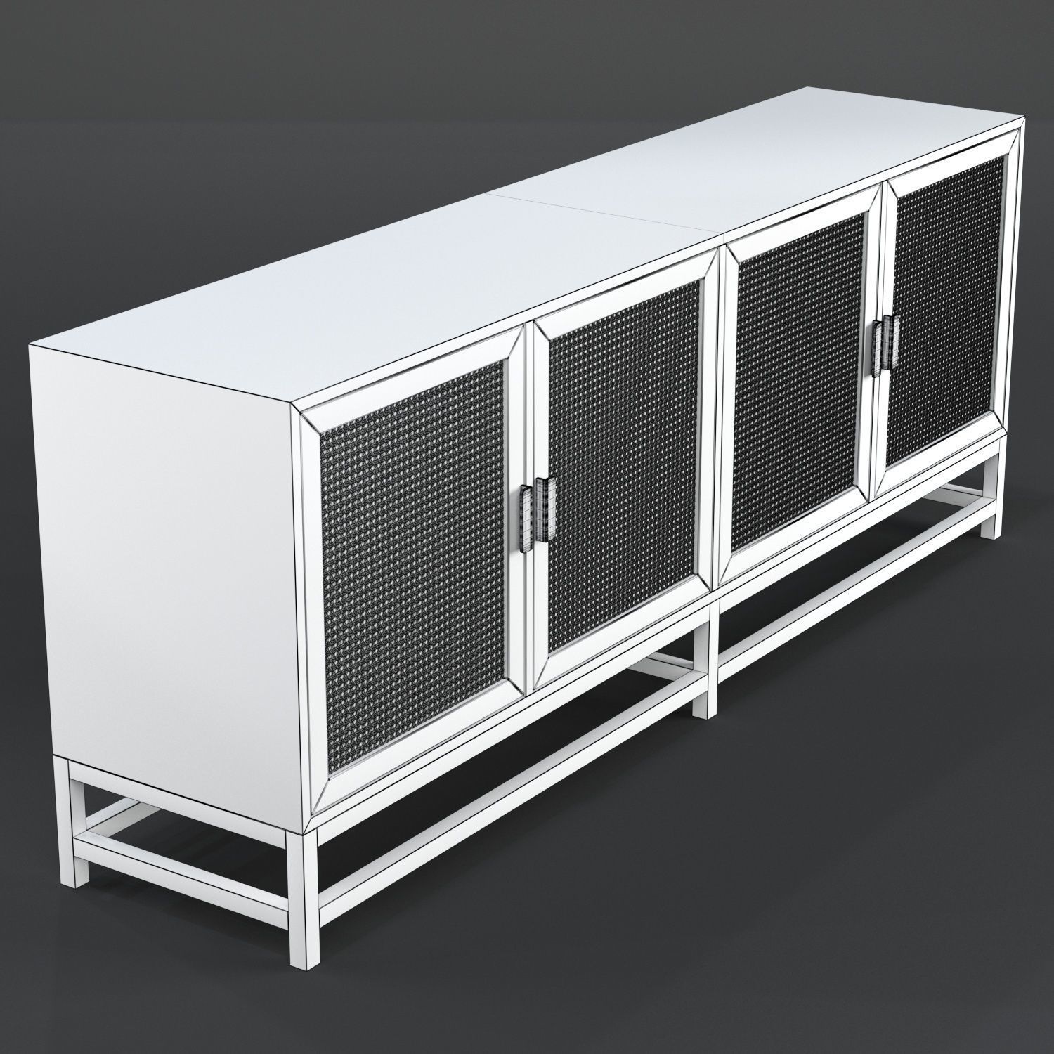 Exotic Indonesian Sideboard 3D model | CGTrader