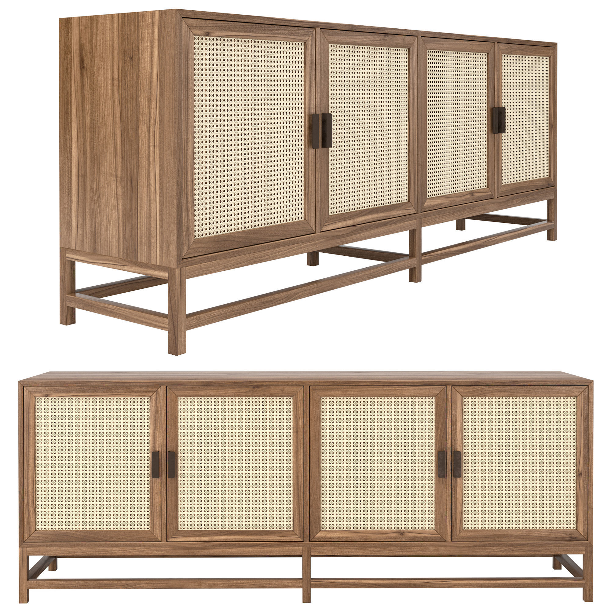 Exotic Indonesian Sideboard 3D model | CGTrader