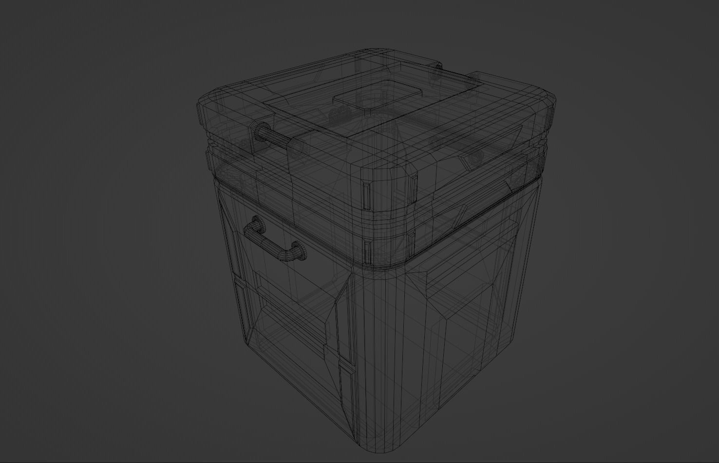 Sci-fi Supply Crate Low-poly 3D model free VR / AR / low-poly 3D model ...