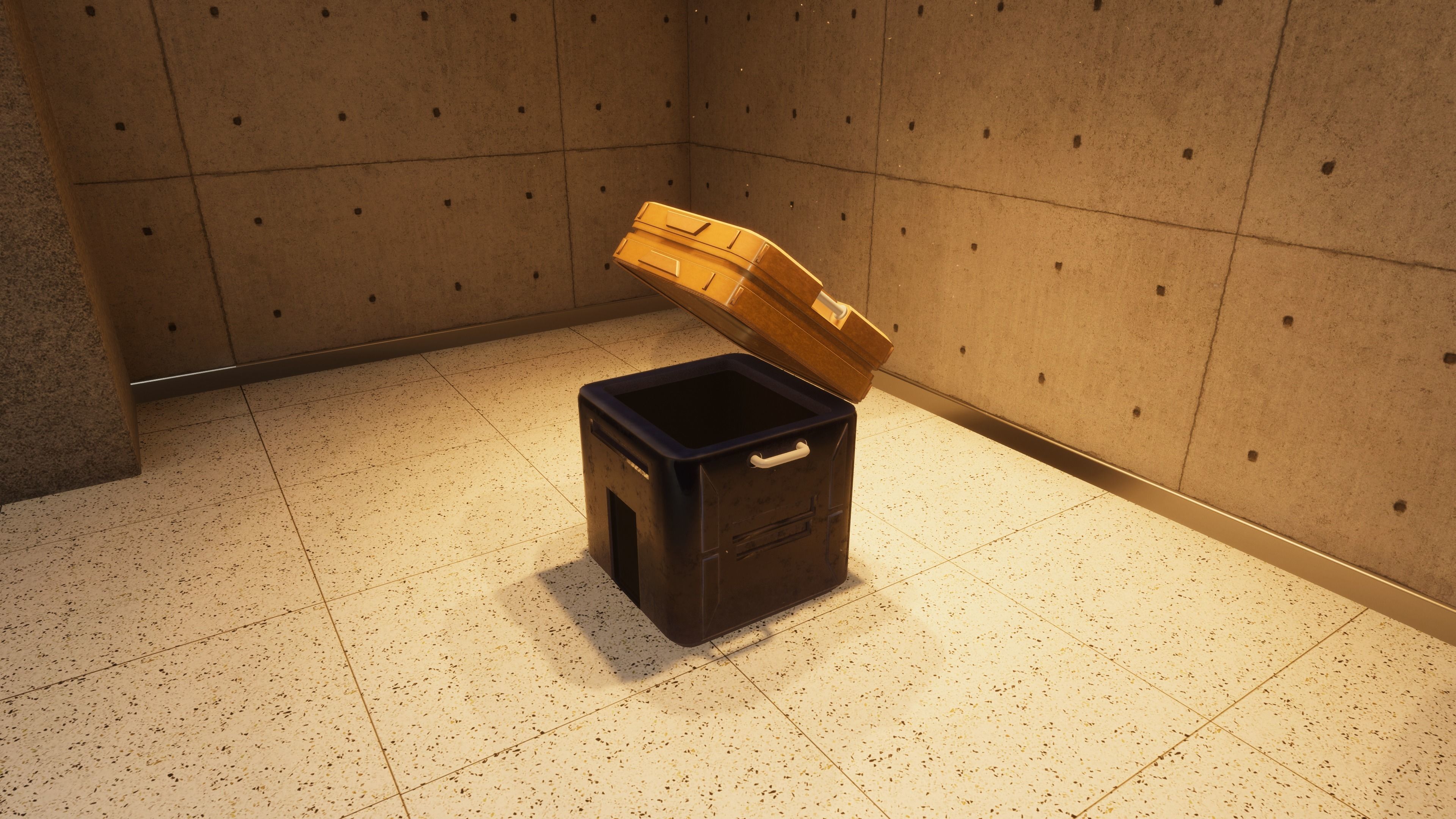 Sci-fi Supply Crate Low-poly 3D model free VR / AR / low-poly 3D model ...