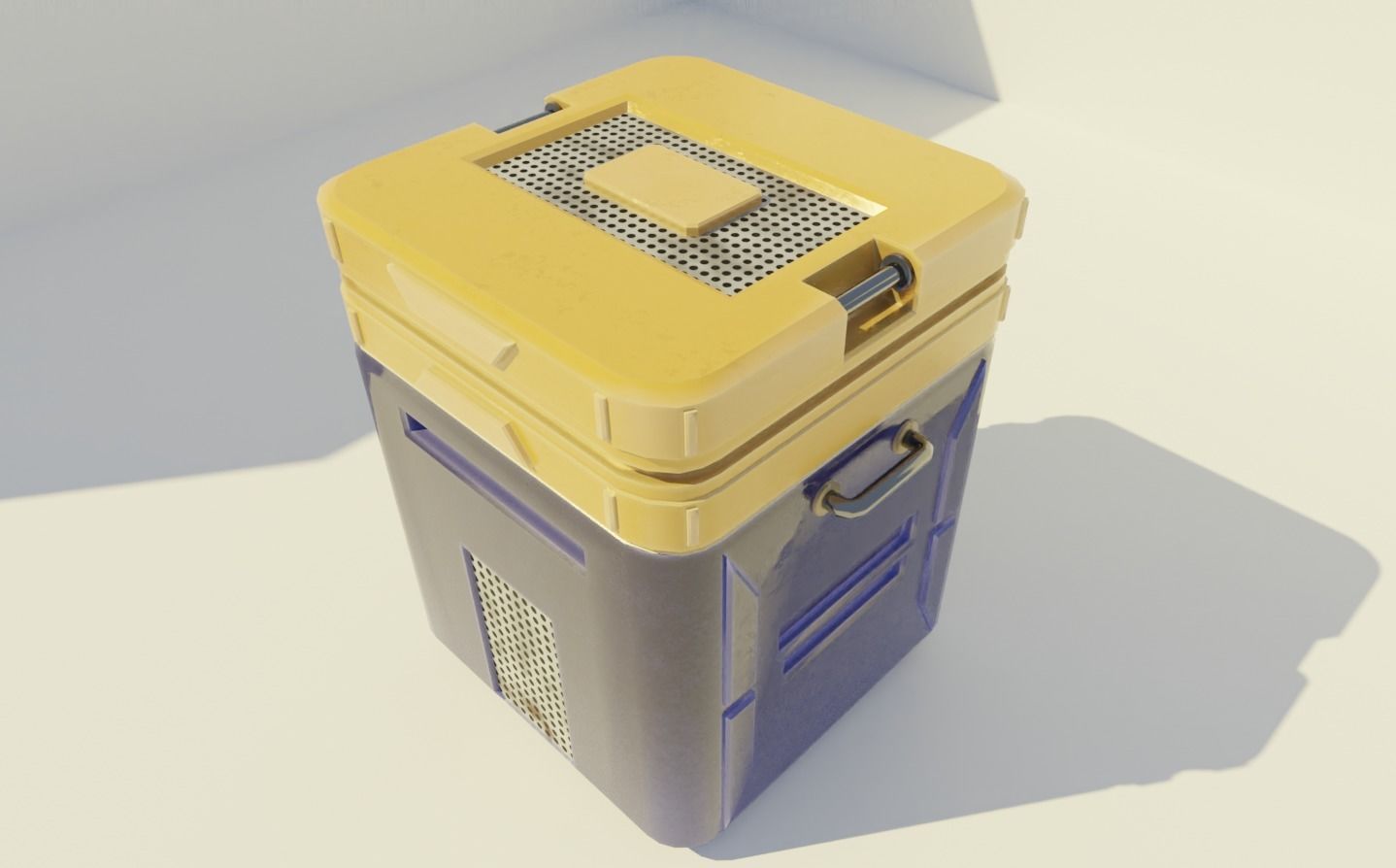 Sci-fi Supply Crate Low-poly 3D model free VR / AR / low-poly 3D model ...