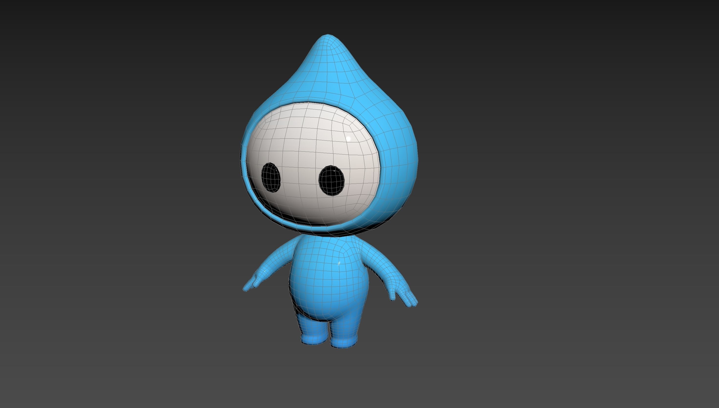 Character258 Rigged Mascot 3D model rigged | CGTrader