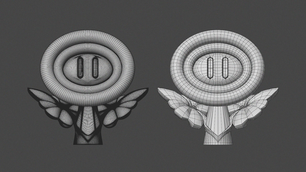 Super Mario Fire Flower Power-up 3D model | CGTrader