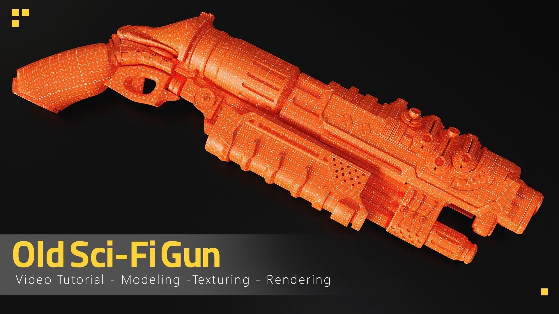 Old Sci-Fi Gun - Tutorial Full Process 3D model | CGTrader