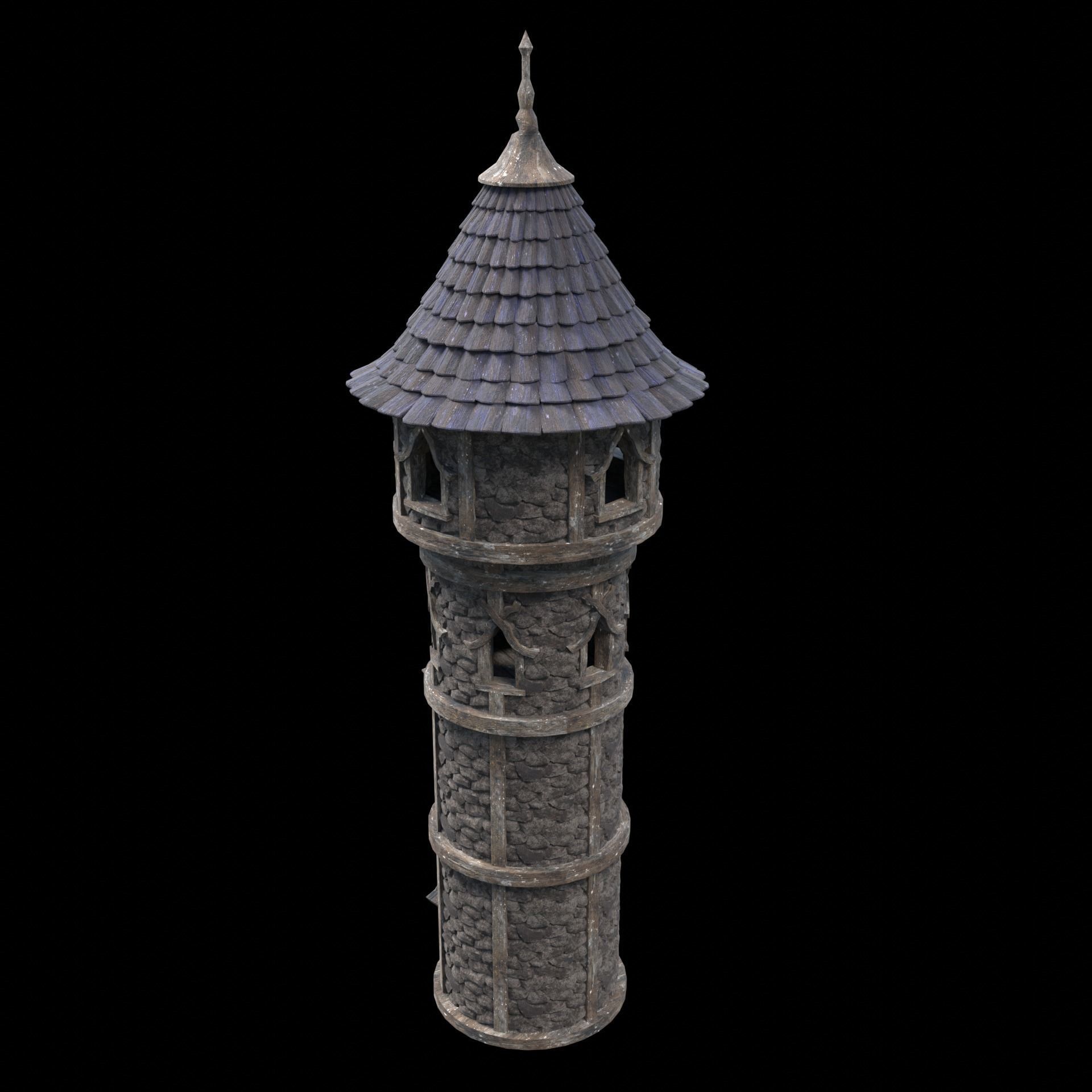 3D model MAGE WIZARD TOWER ANCIENT MAGIC TURRET CASTLE SORCERY AAA VR ...