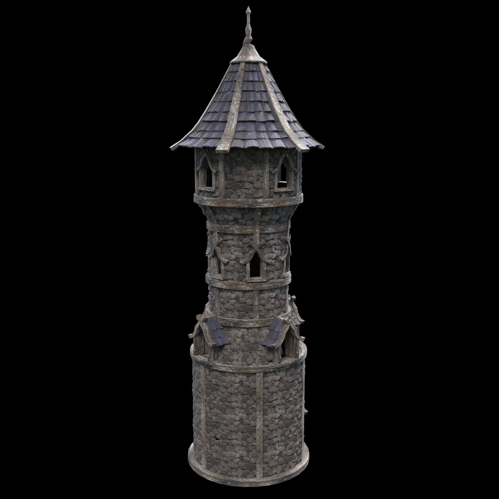 3D model MAGE WIZARD TOWER ANCIENT MAGIC TURRET CASTLE SORCERY AAA VR ...