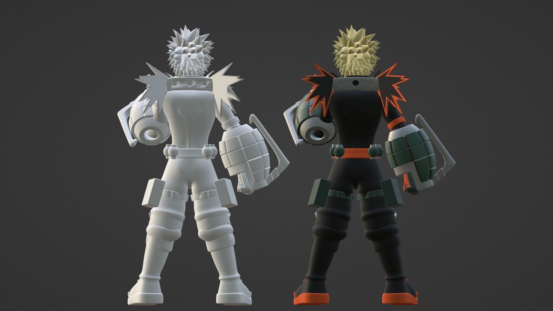 Katsuki Bakugo - My Hero Academia 3D model rigged | CGTrader