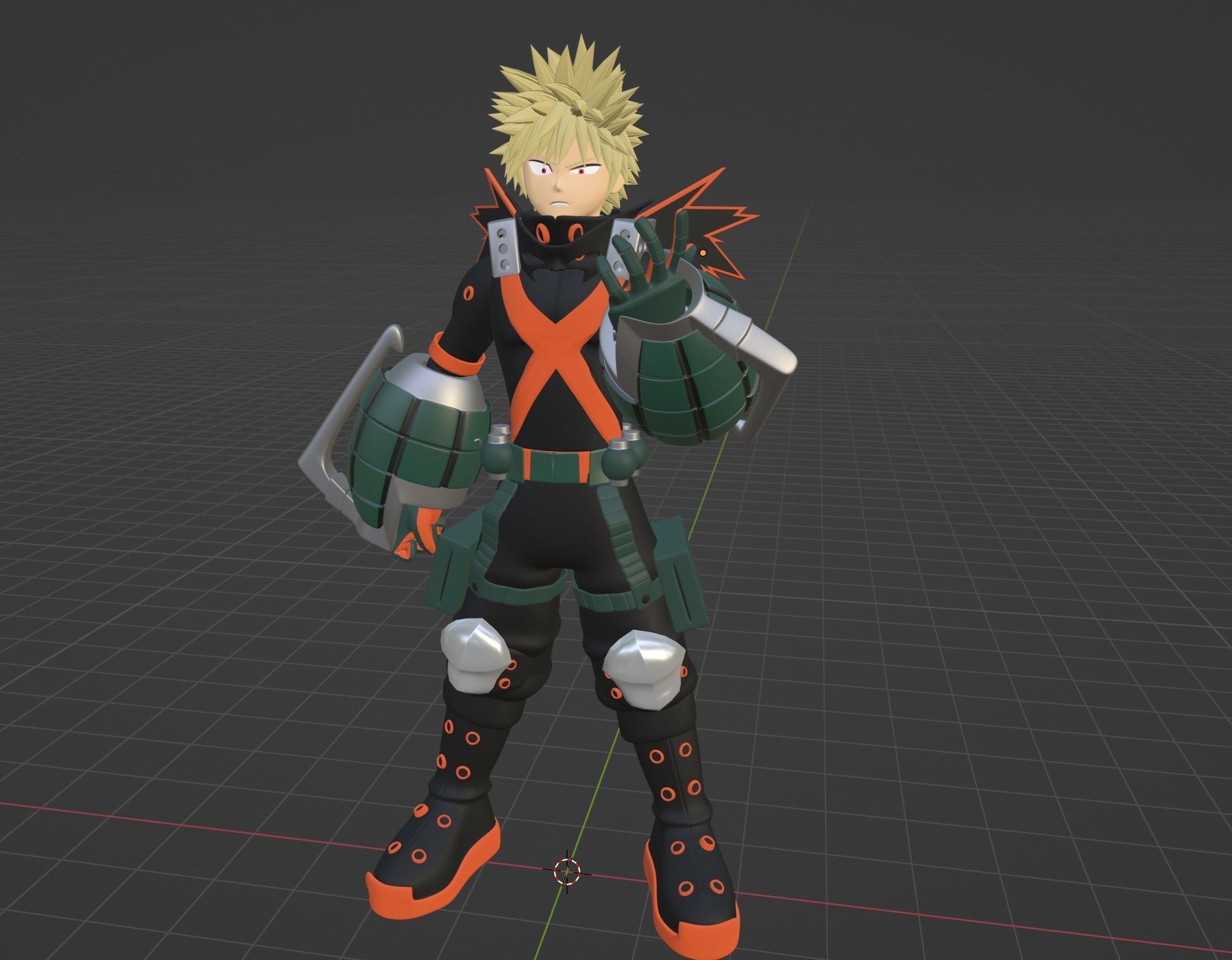 Katsuki Bakugo - My Hero Academia 3D model rigged | CGTrader