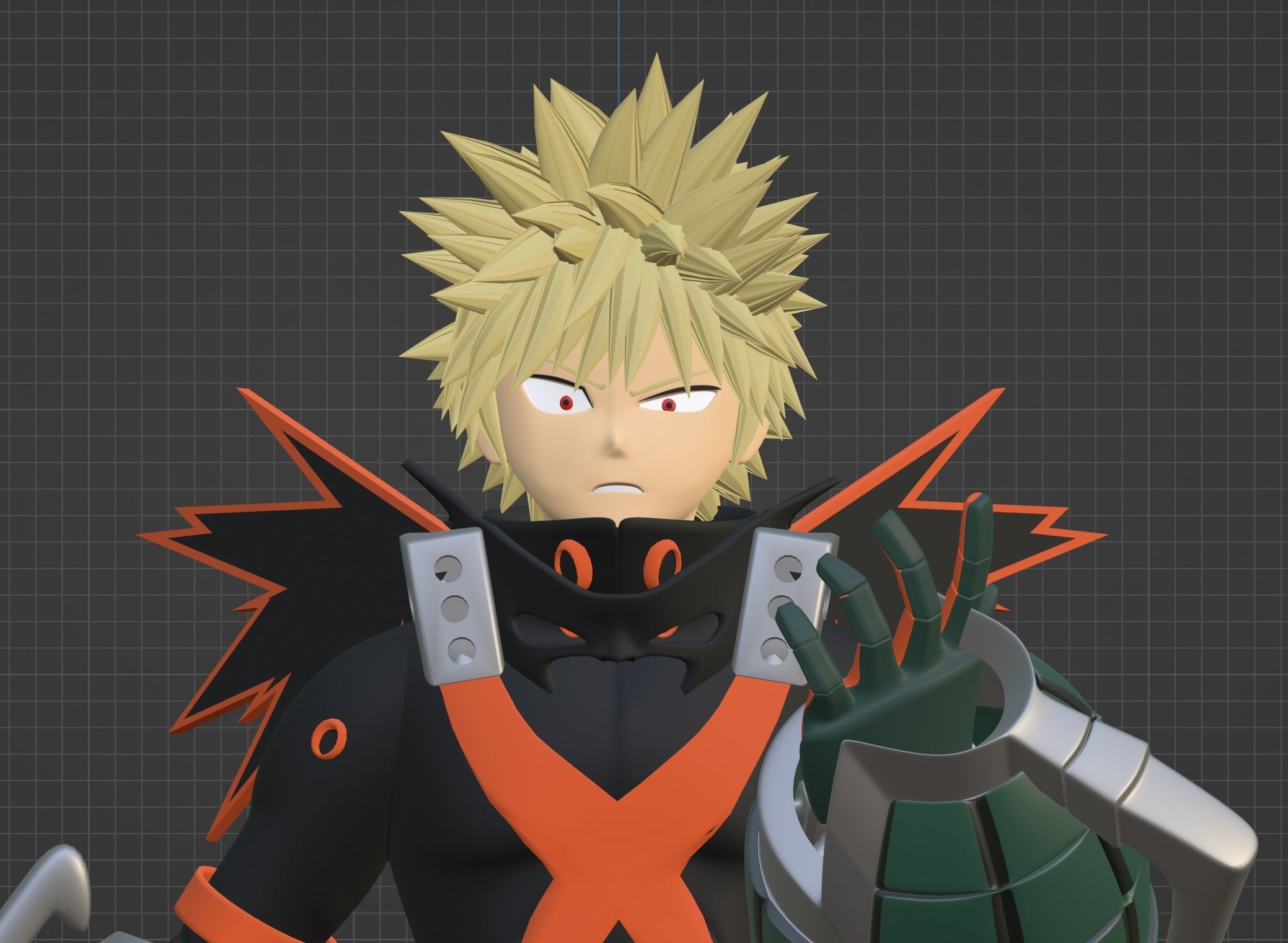 Katsuki Bakugo - My Hero Academia 3D model rigged | CGTrader