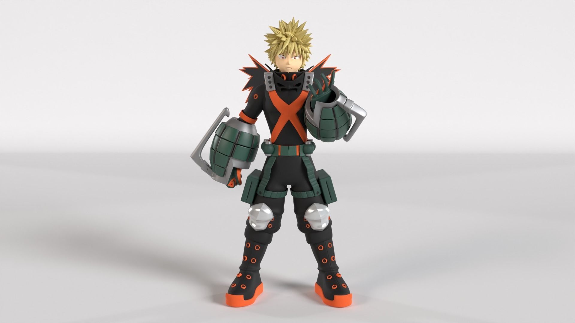 Katsuki Bakugo - My Hero Academia 3D model rigged | CGTrader