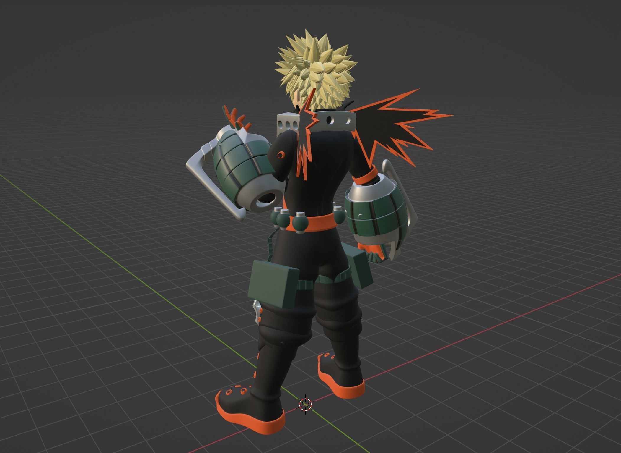 Katsuki Bakugo - My Hero Academia 3D model rigged | CGTrader