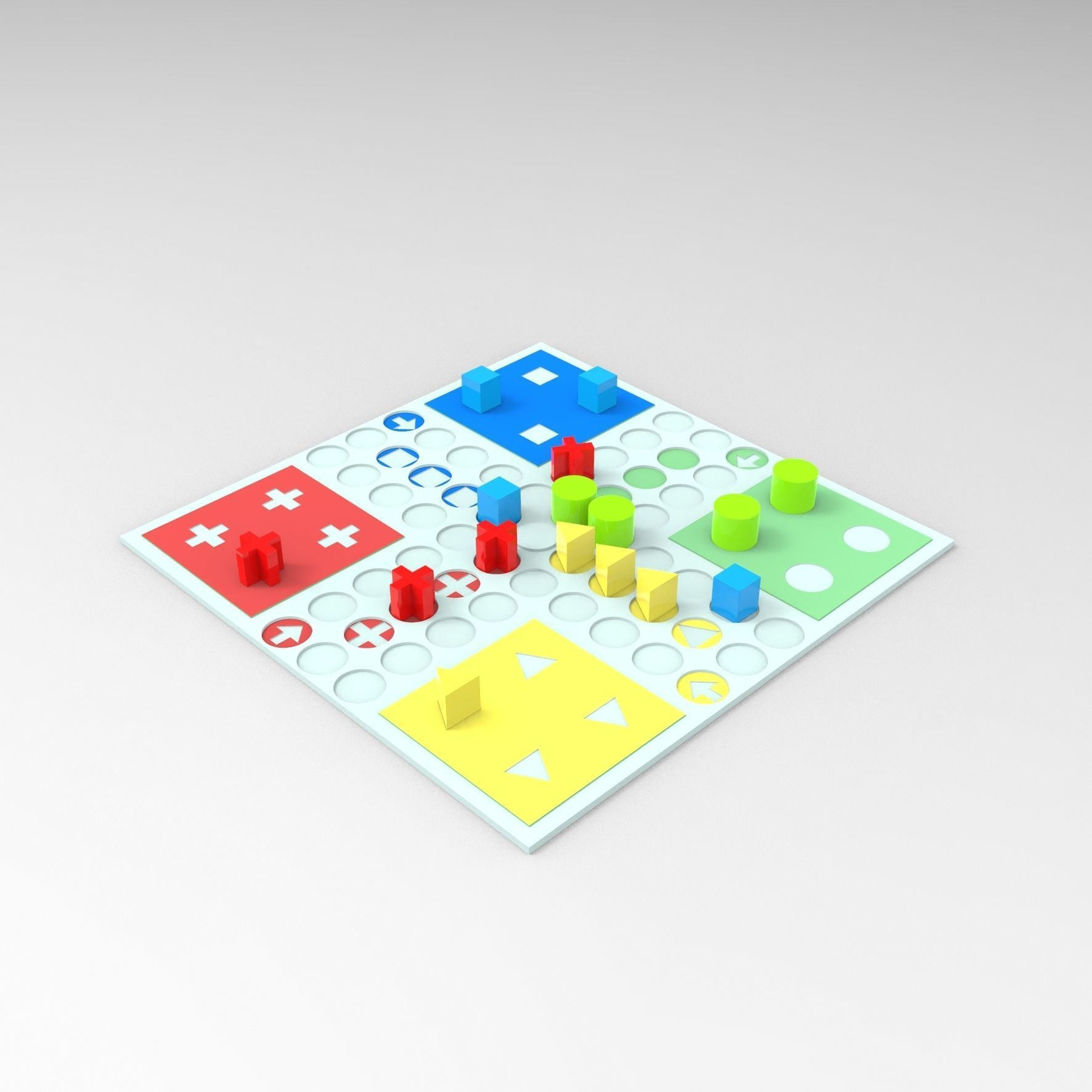 Ludo board game 3D model 3D printable | CGTrader
