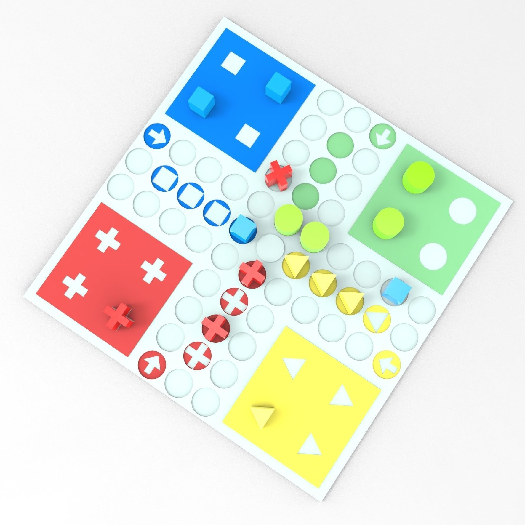 Ludo board game 3D model 3D printable | CGTrader