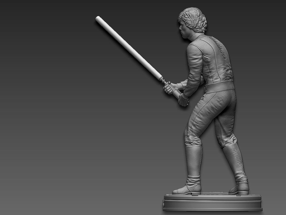 star wars Luke Skywalker 3D model 3D printable | CGTrader