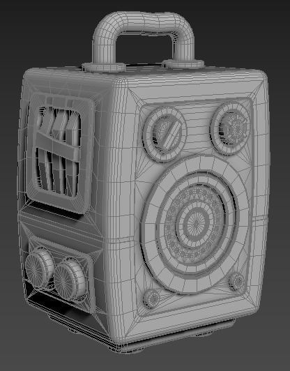 3D model Stylized Creepy Radio VR / AR / low-poly | CGTrader
