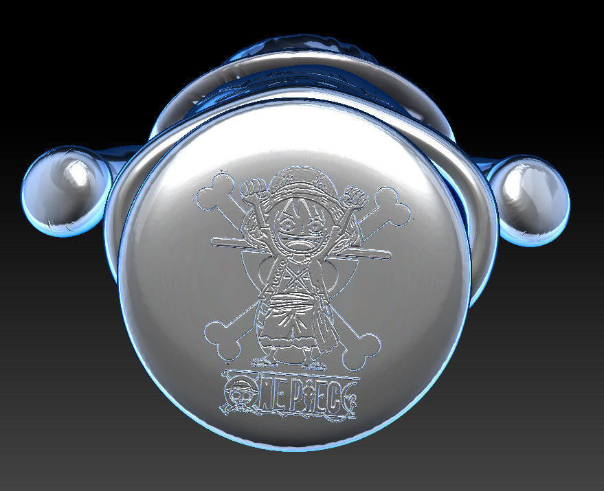 luffy chibi cover 3D model 3D printable | CGTrader