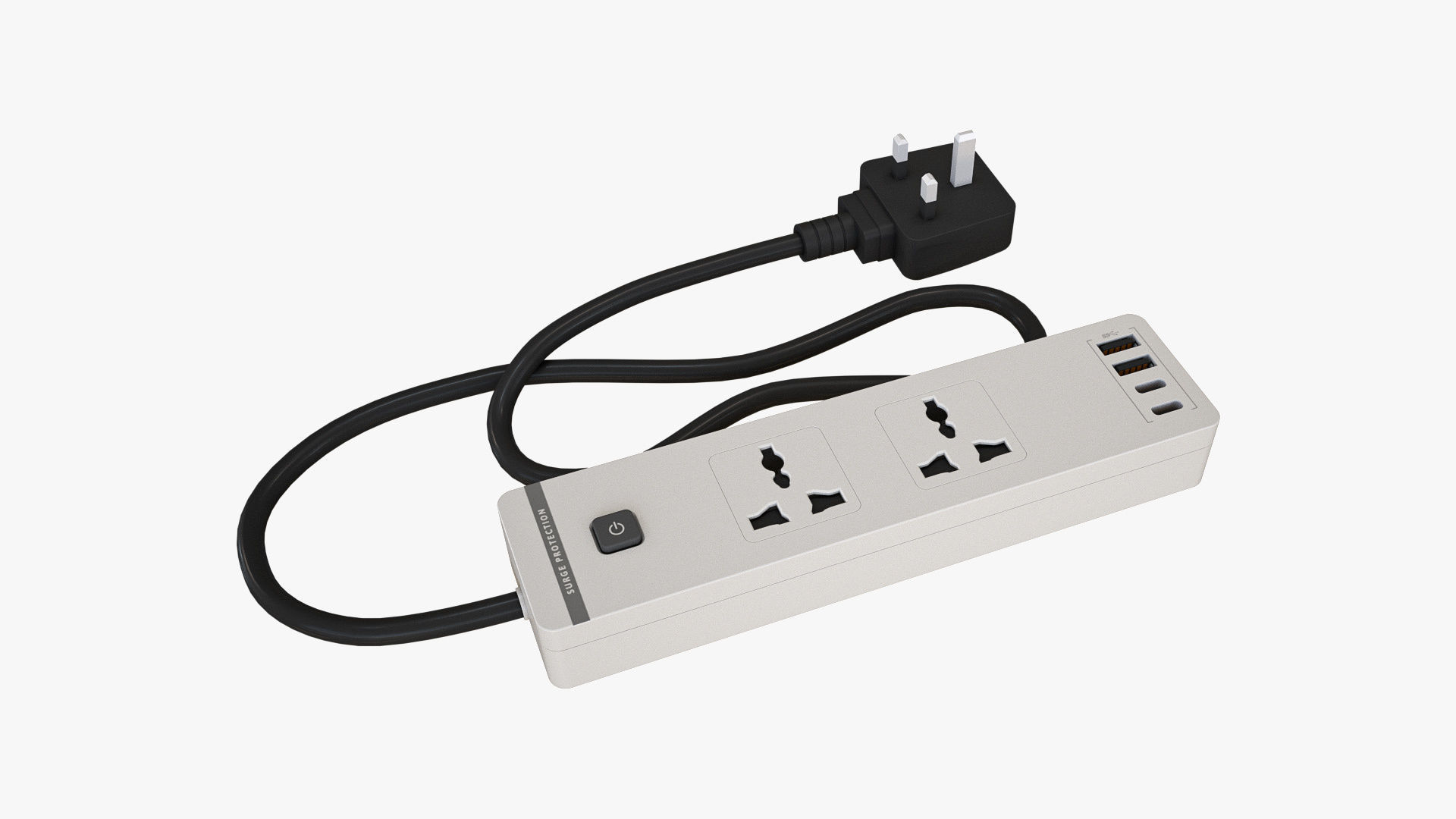 2-Way Extension Lead 3D model | CGTrader