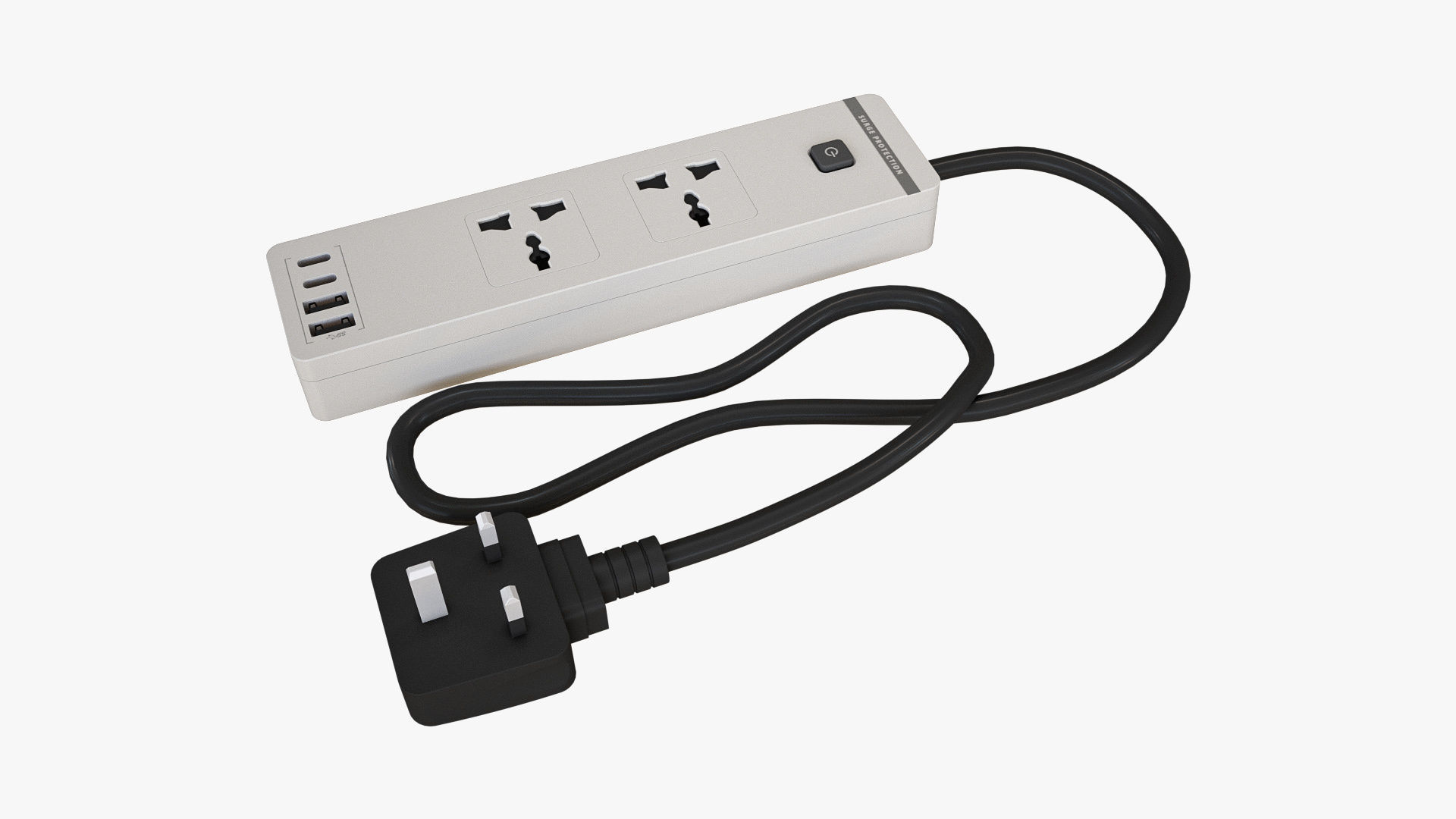 2-Way Extension Lead 3D model | CGTrader