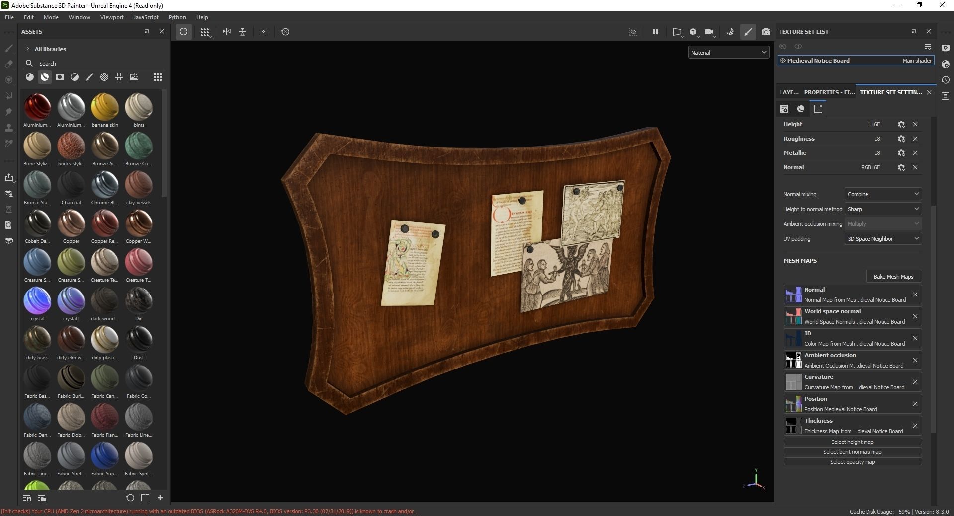 3D model Medieval Notice Board 3D Model VR / AR / low-poly | CGTrader