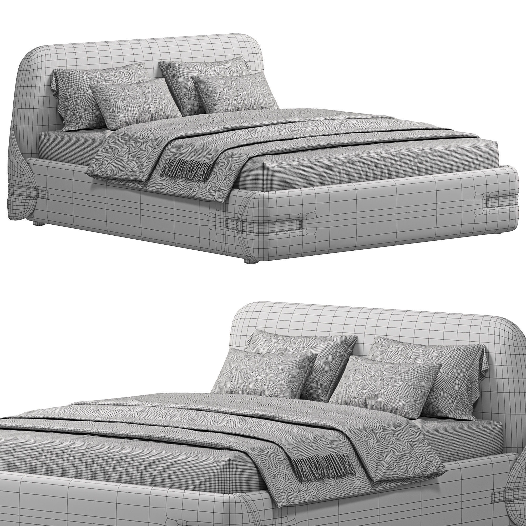 TAPE BED By NOVAMOBILI 3D model | CGTrader