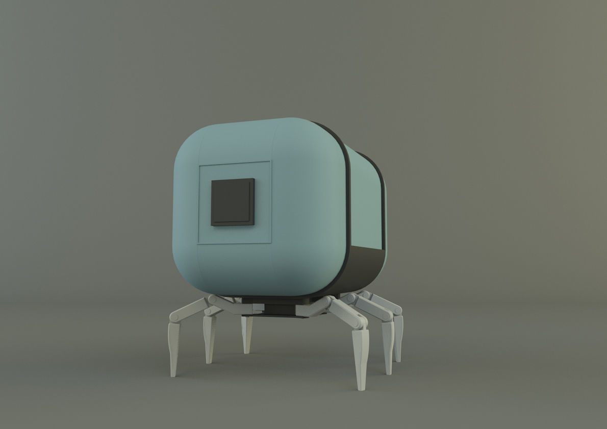 spacecraft transport cabin 3D model | CGTrader