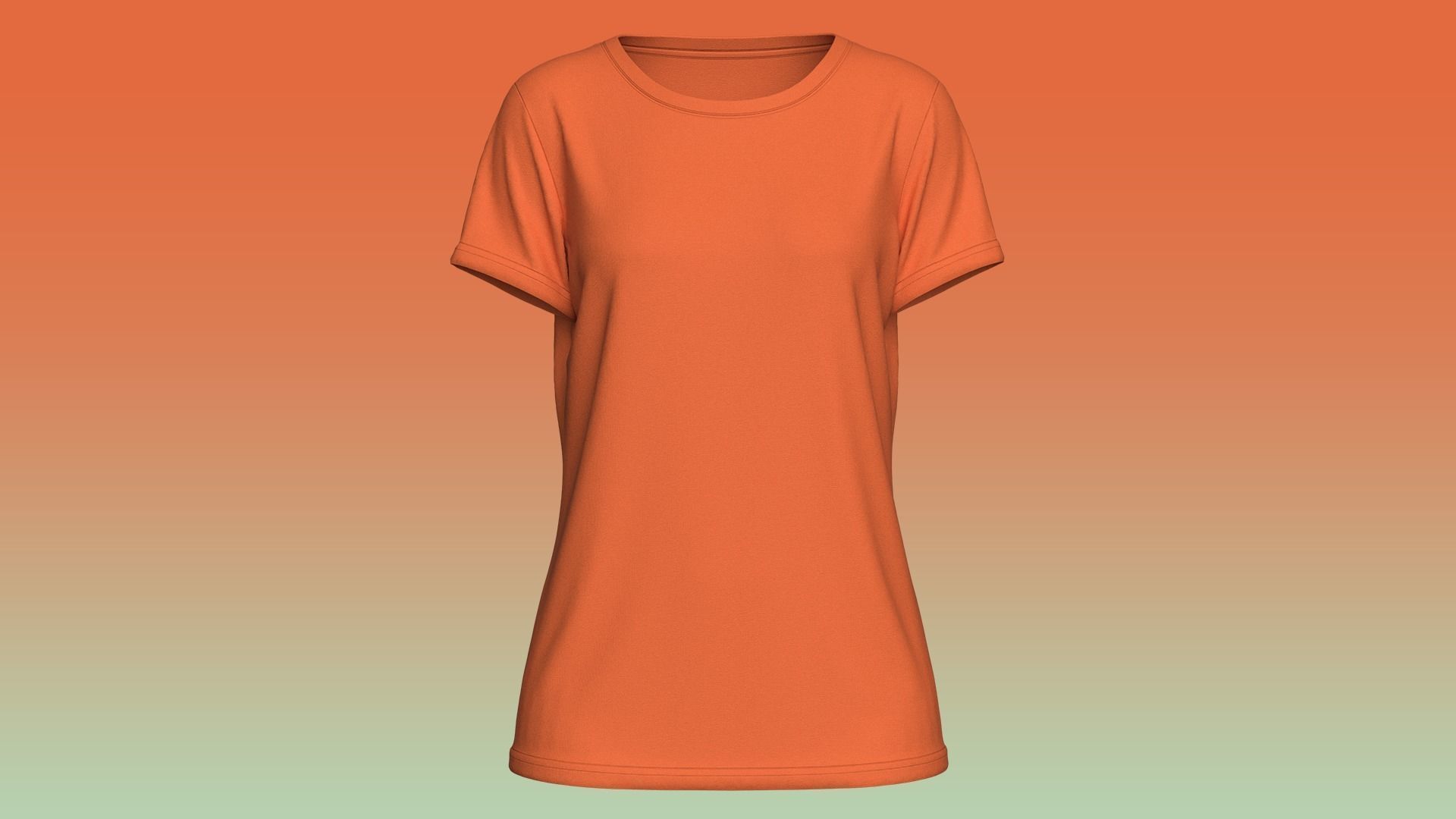 Women Classic T-Shirts 3D model | CGTrader
