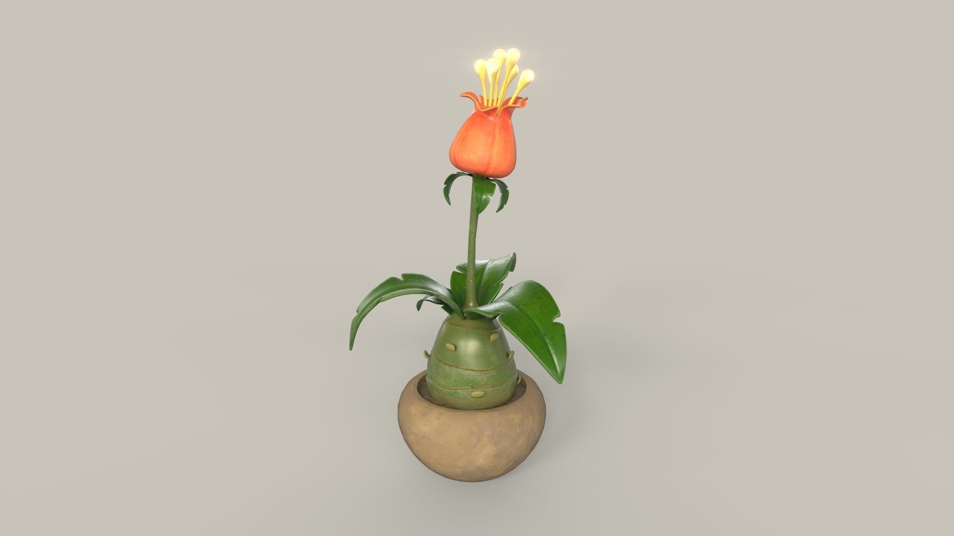 3D model Stylized Fantasy Plant VR / AR / low-poly | CGTrader