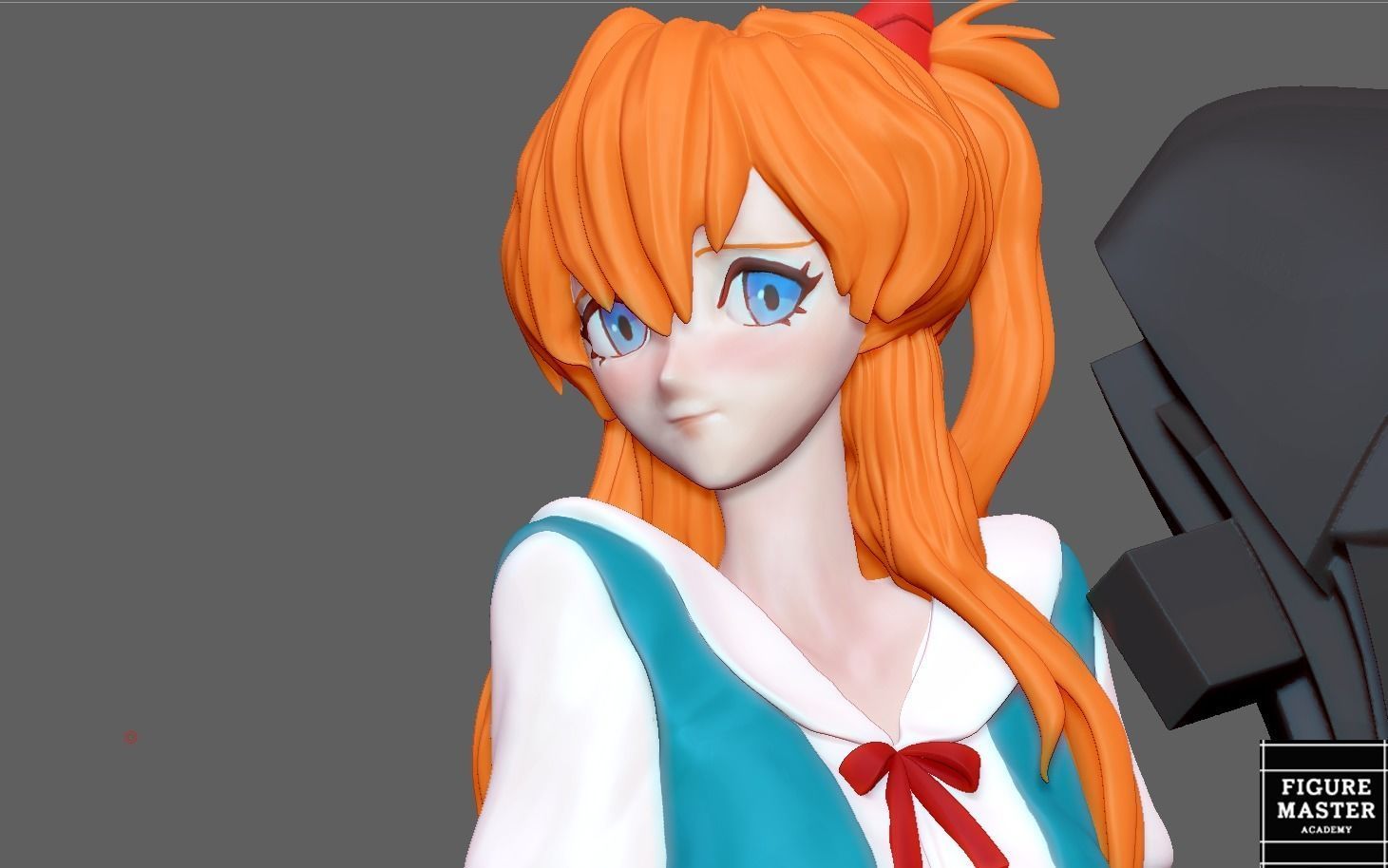 ASUKA COCKPIT UNIFORM EVANGELION GIRL STATUE CUTE ANIME 3D model 3D ...