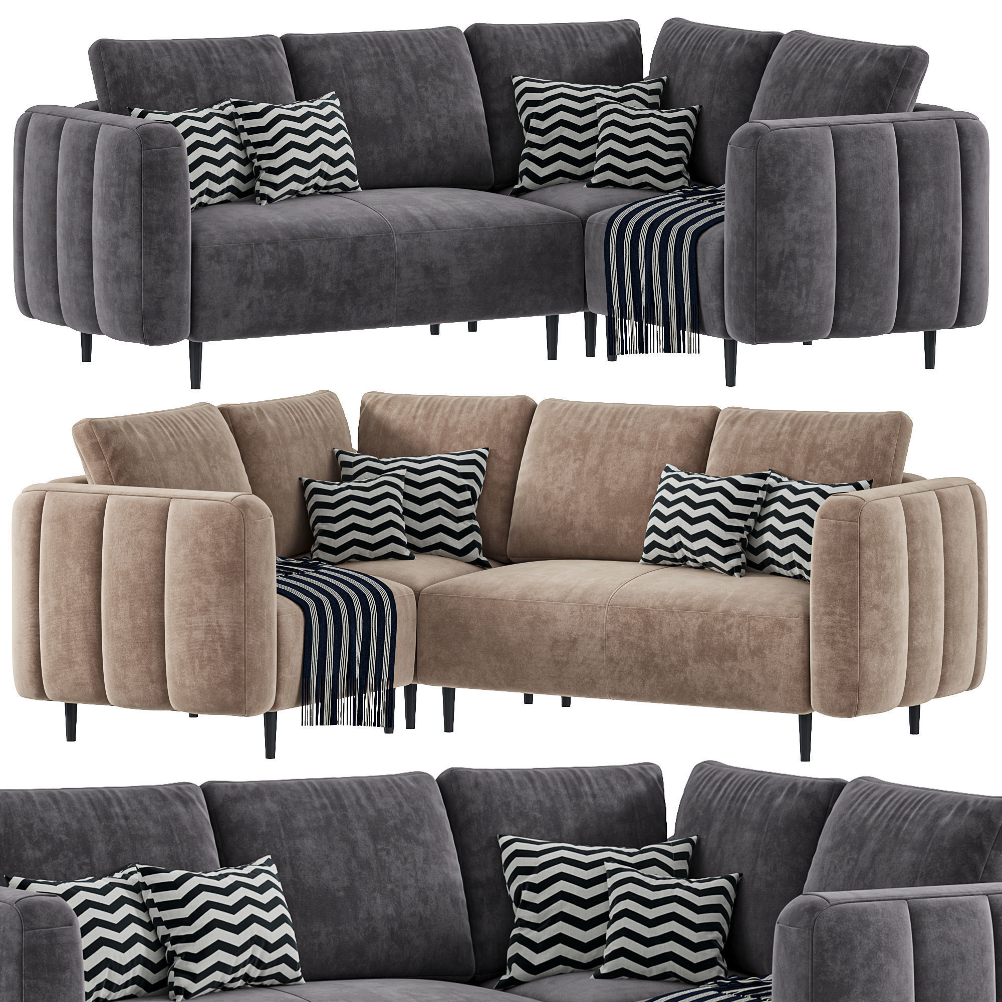 Giovanna Sofa By Sofology Collection 3D model | CGTrader