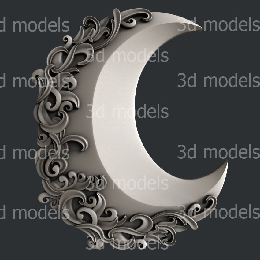 3d STL models for CNC or 3d printer moon P451 3D model 3D model | CGTrader