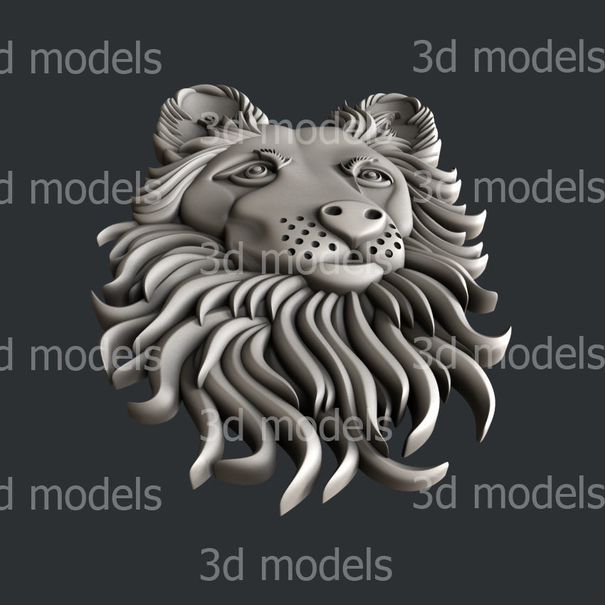 3d STL models for CNC or 3d printer dog P452 3D mode 3D model | CGTrader