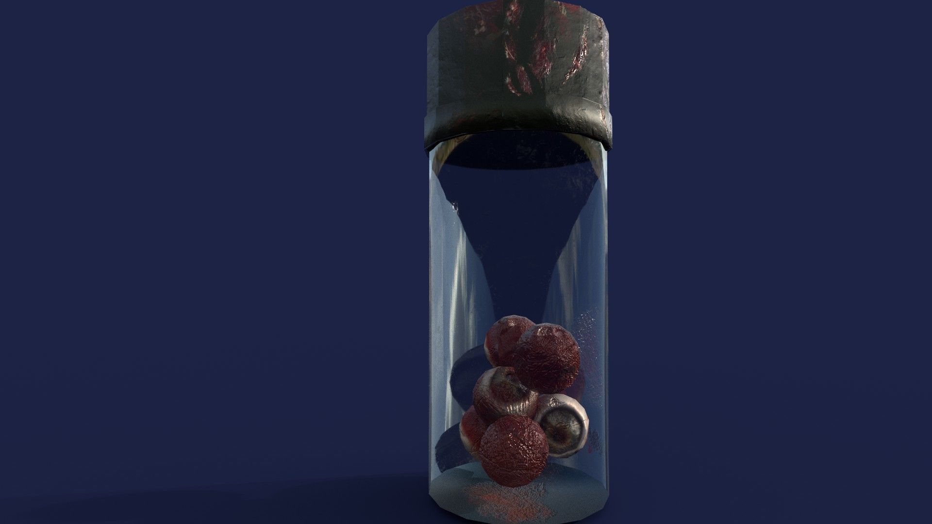 3D model Watcher Vessel 3D Model of a Jar Filled with Human Eyes VR ...