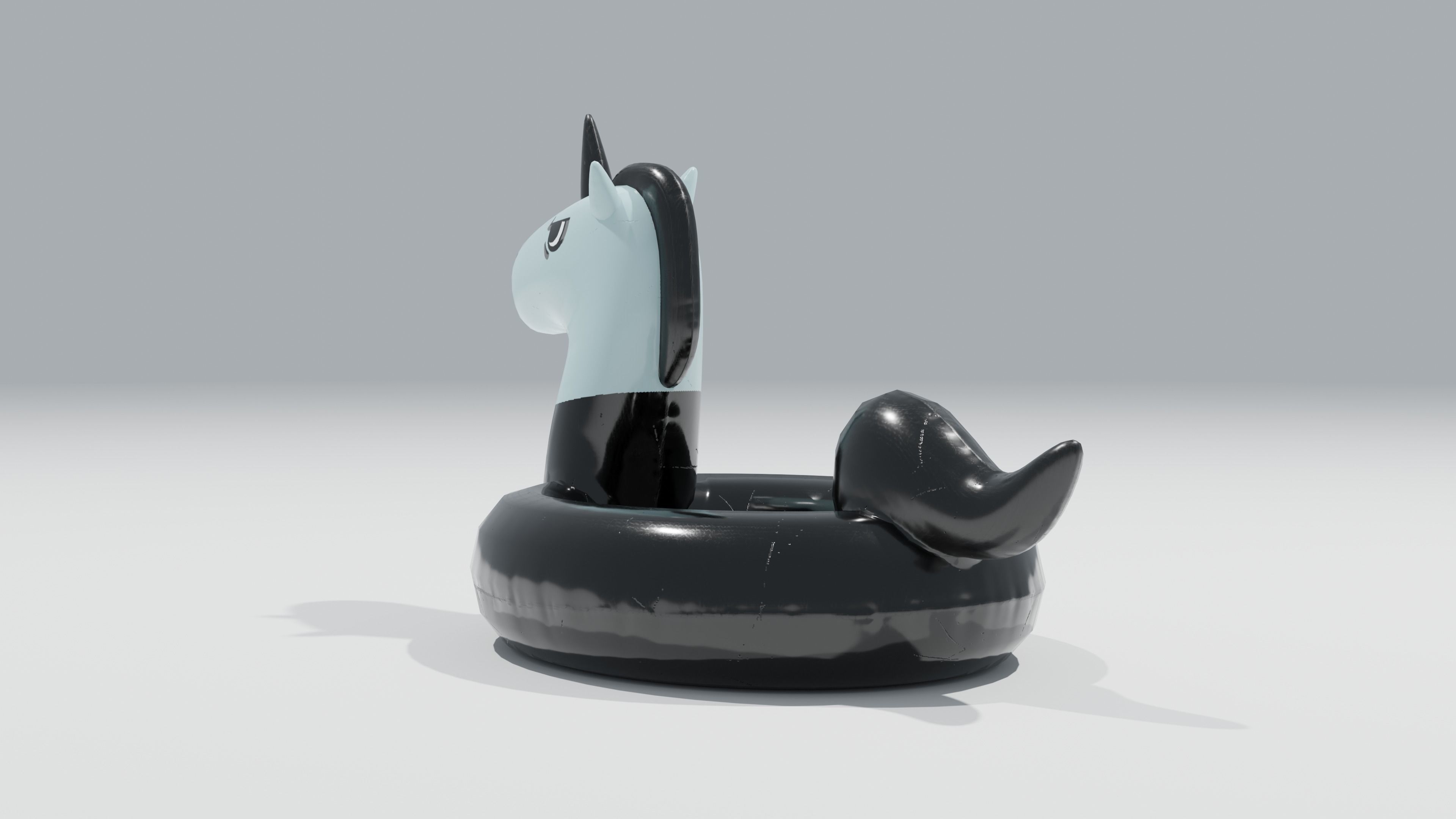 FREE PBR Metal Unicorn Inflatable Pool Float free VR / AR / low-poly 3D ...