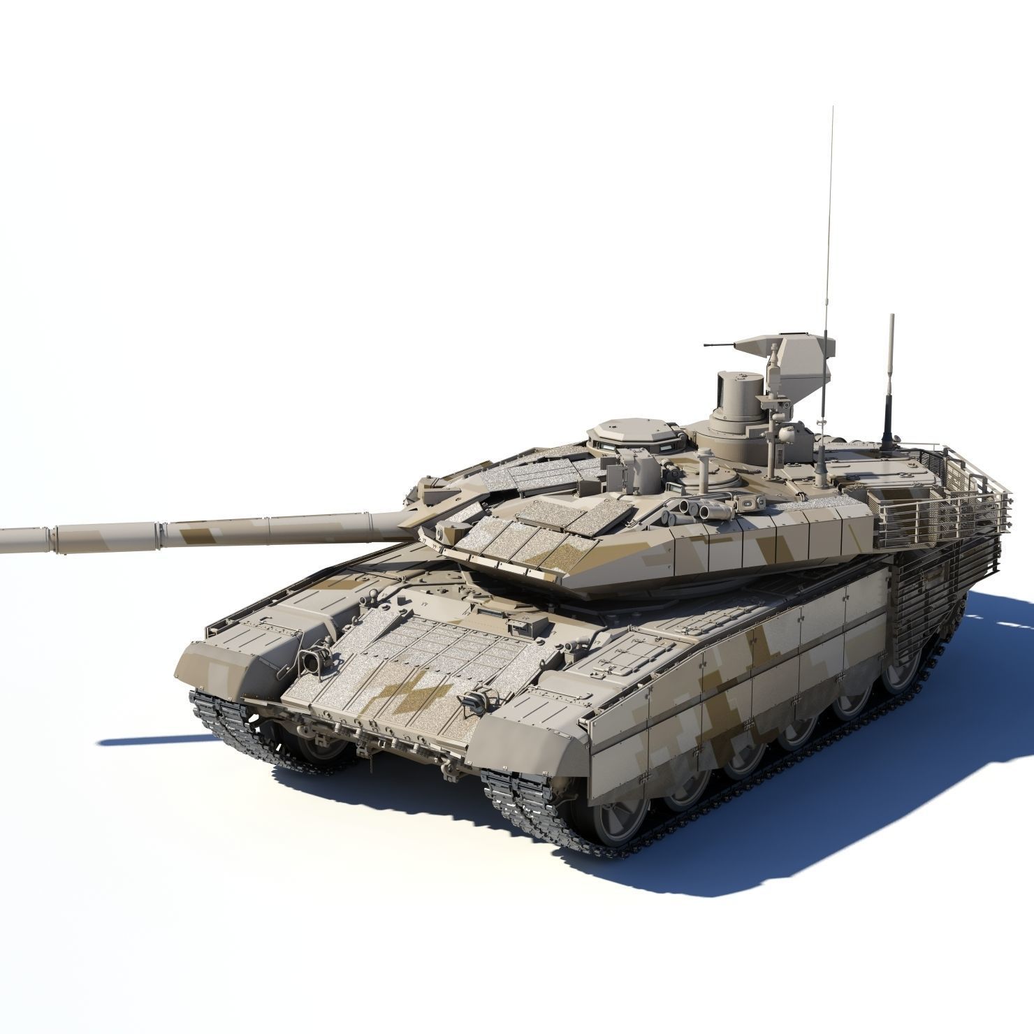 T-90MC 3D model animated | CGTrader