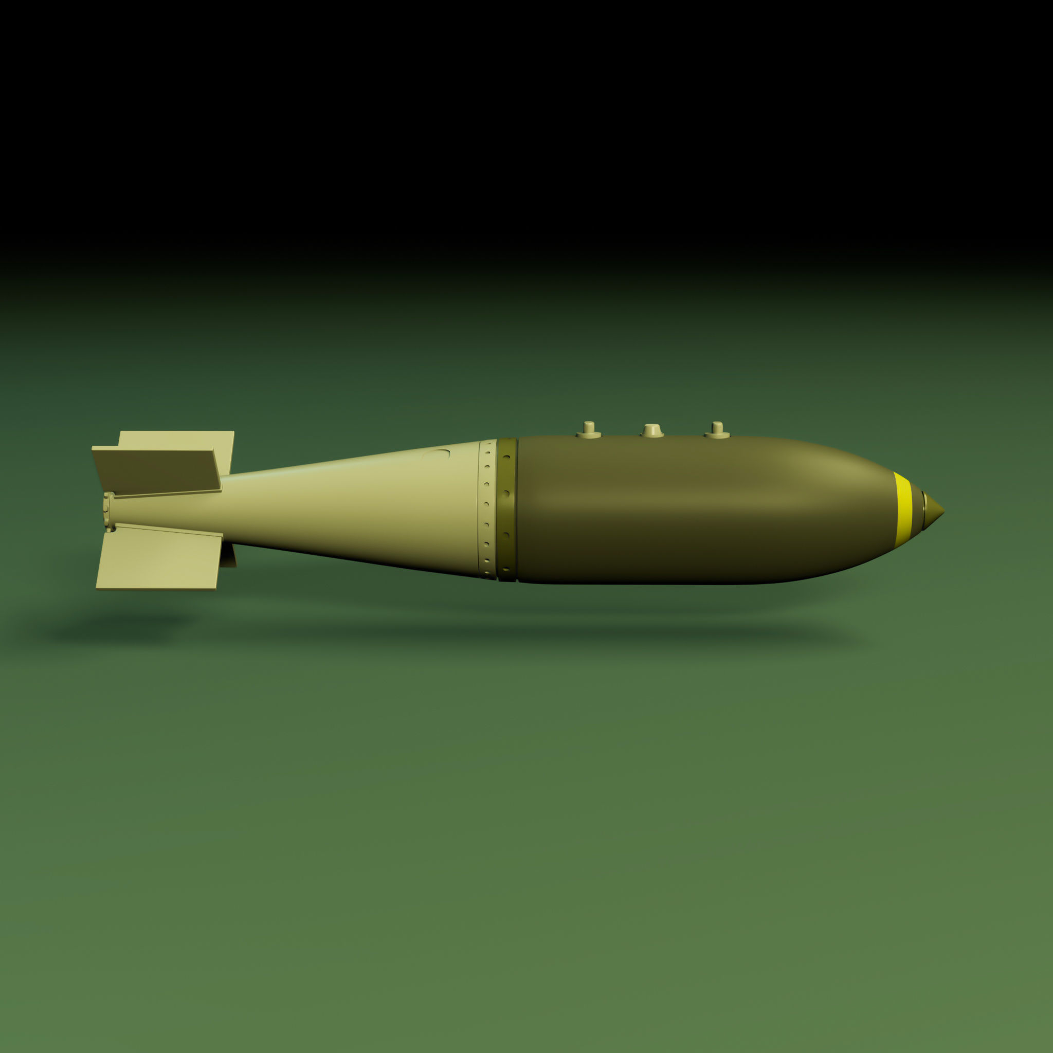 British 1000lb general purpose bomb 3D model 3D printable | CGTrader