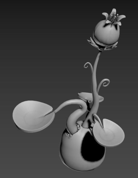 3D model Stylized Alien Flower VR / AR / low-poly | CGTrader