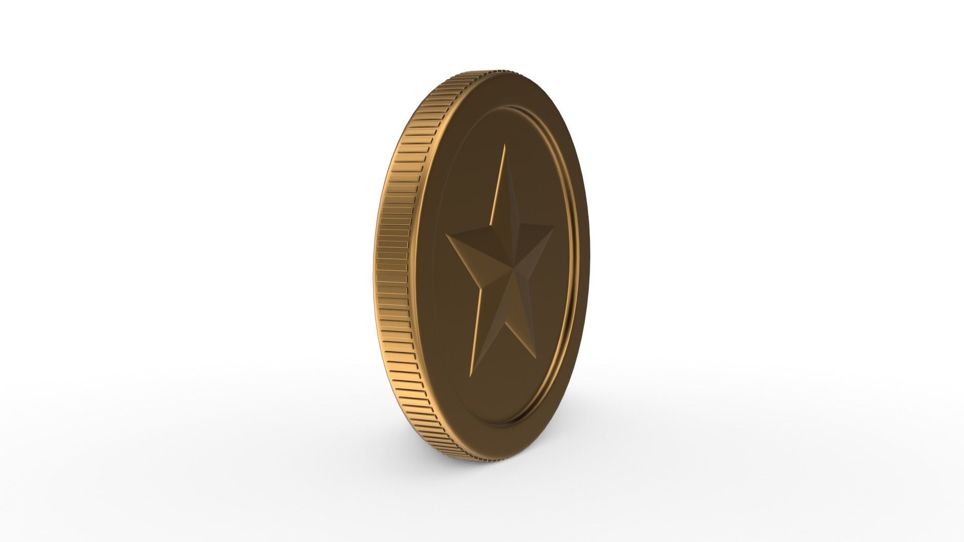 3D model Star Coin VR / AR / low-poly | CGTrader