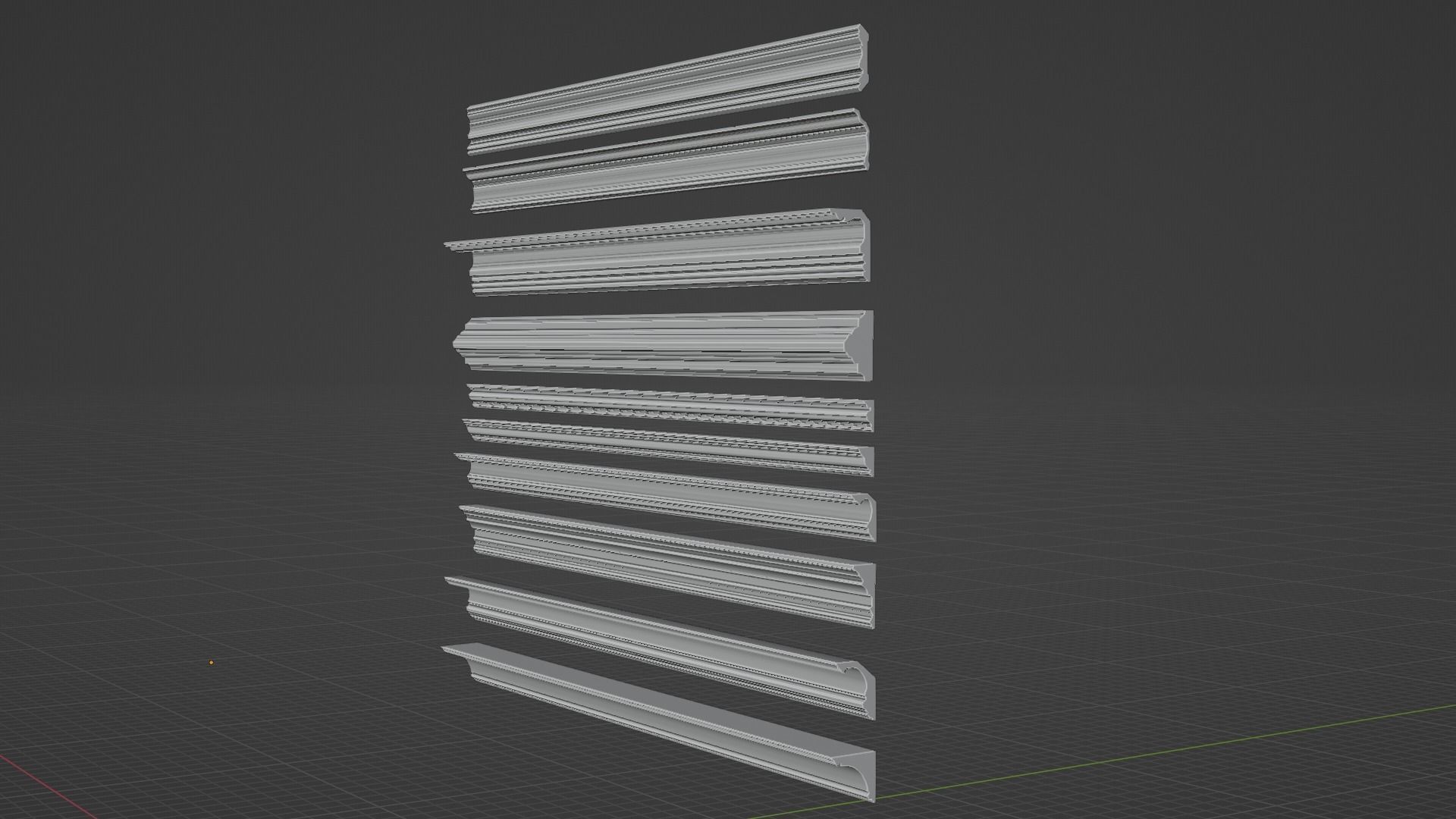 Molding Corniche 3D model 3D model | CGTrader