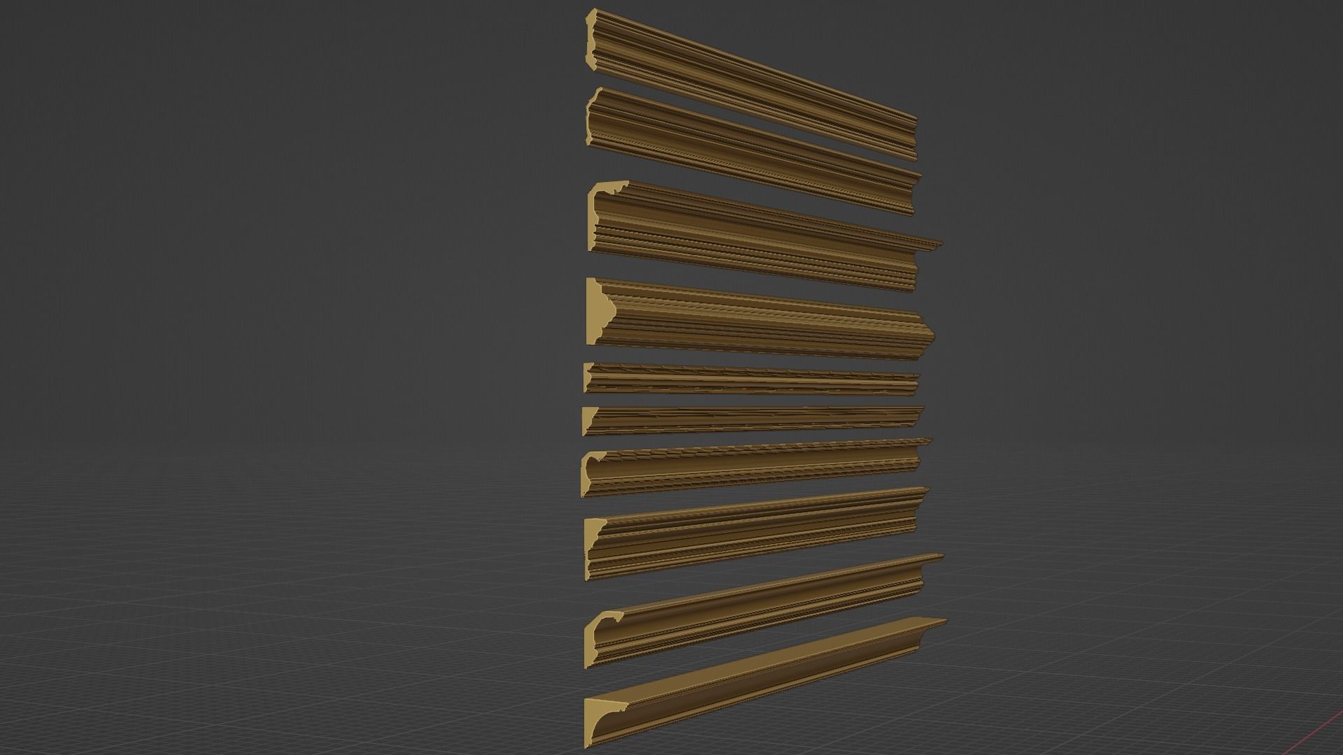 Molding Corniche 3D model 3D model | CGTrader