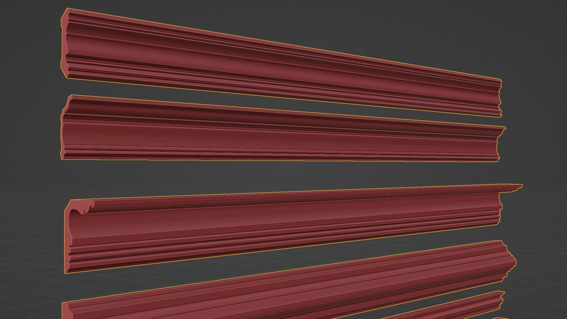 Molding Corniche 3D model 3D model | CGTrader