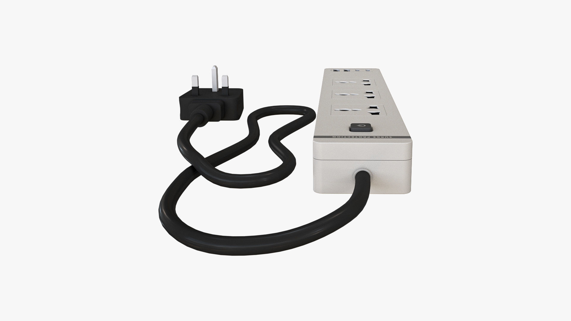 3-Way Extension Lead 3D model | CGTrader