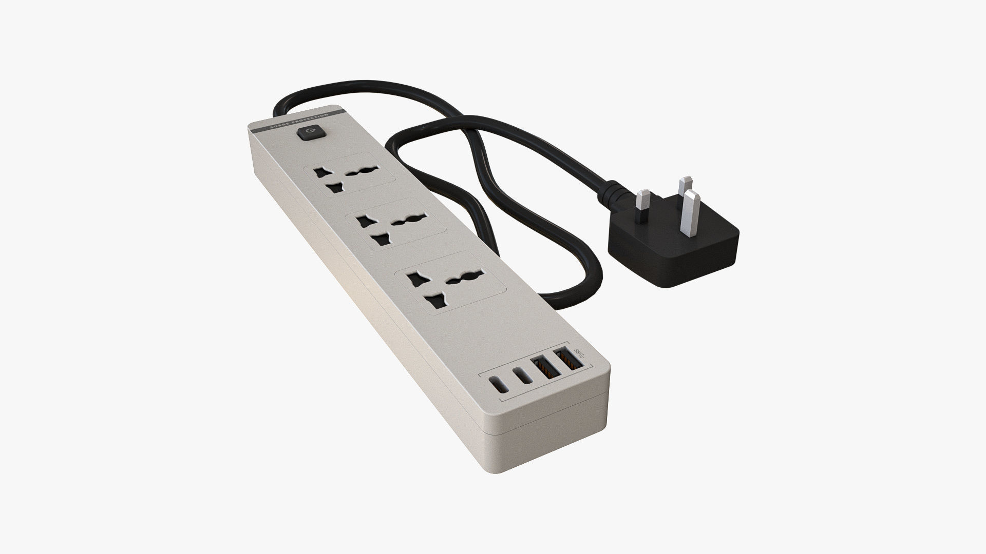 3-Way Extension Lead 3D model | CGTrader