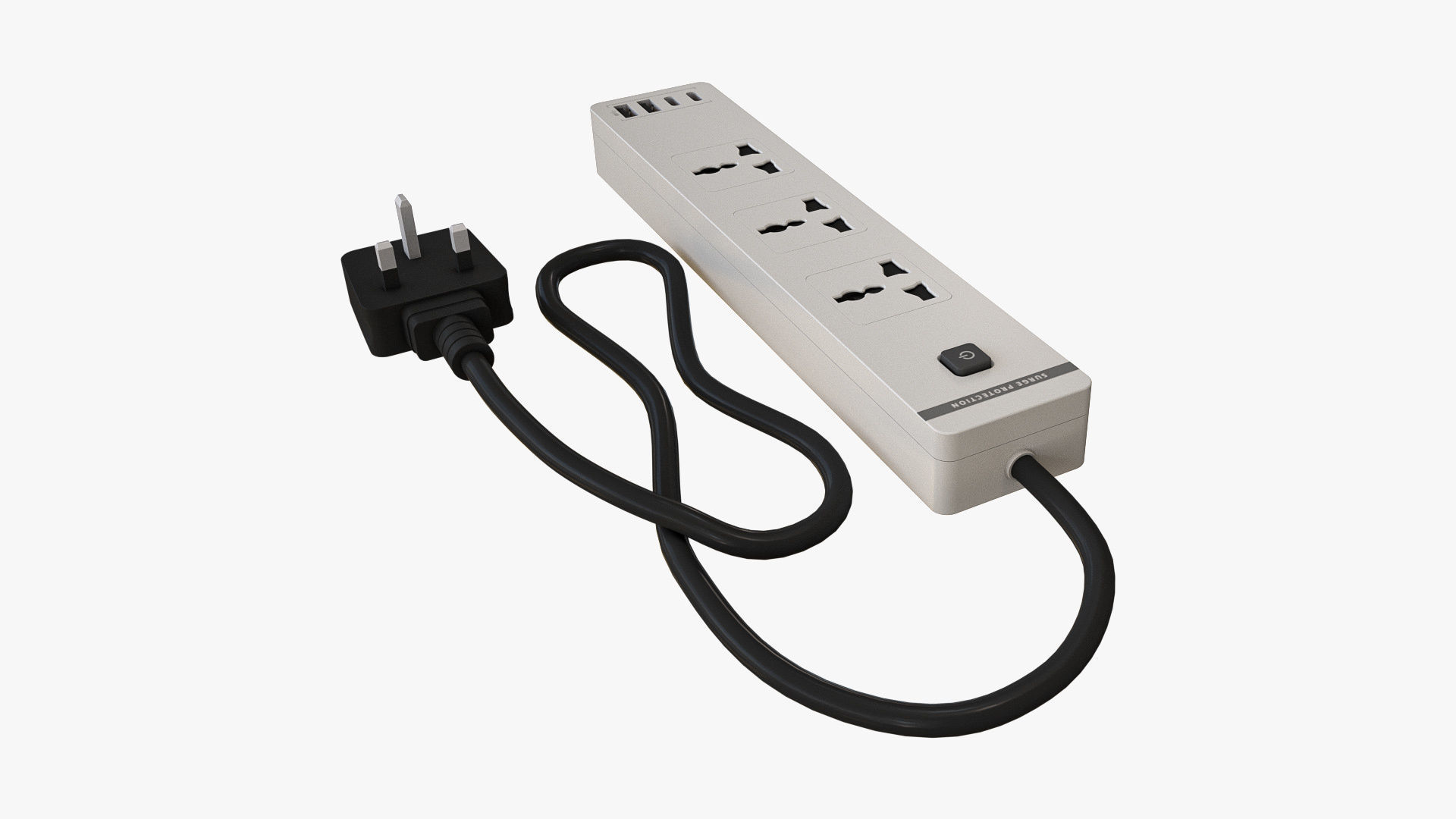3-Way Extension Lead 3D model | CGTrader