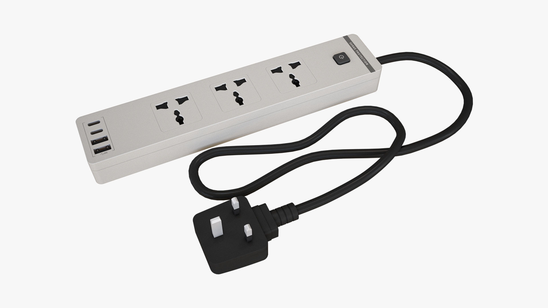 3-Way Extension Lead 3D model | CGTrader