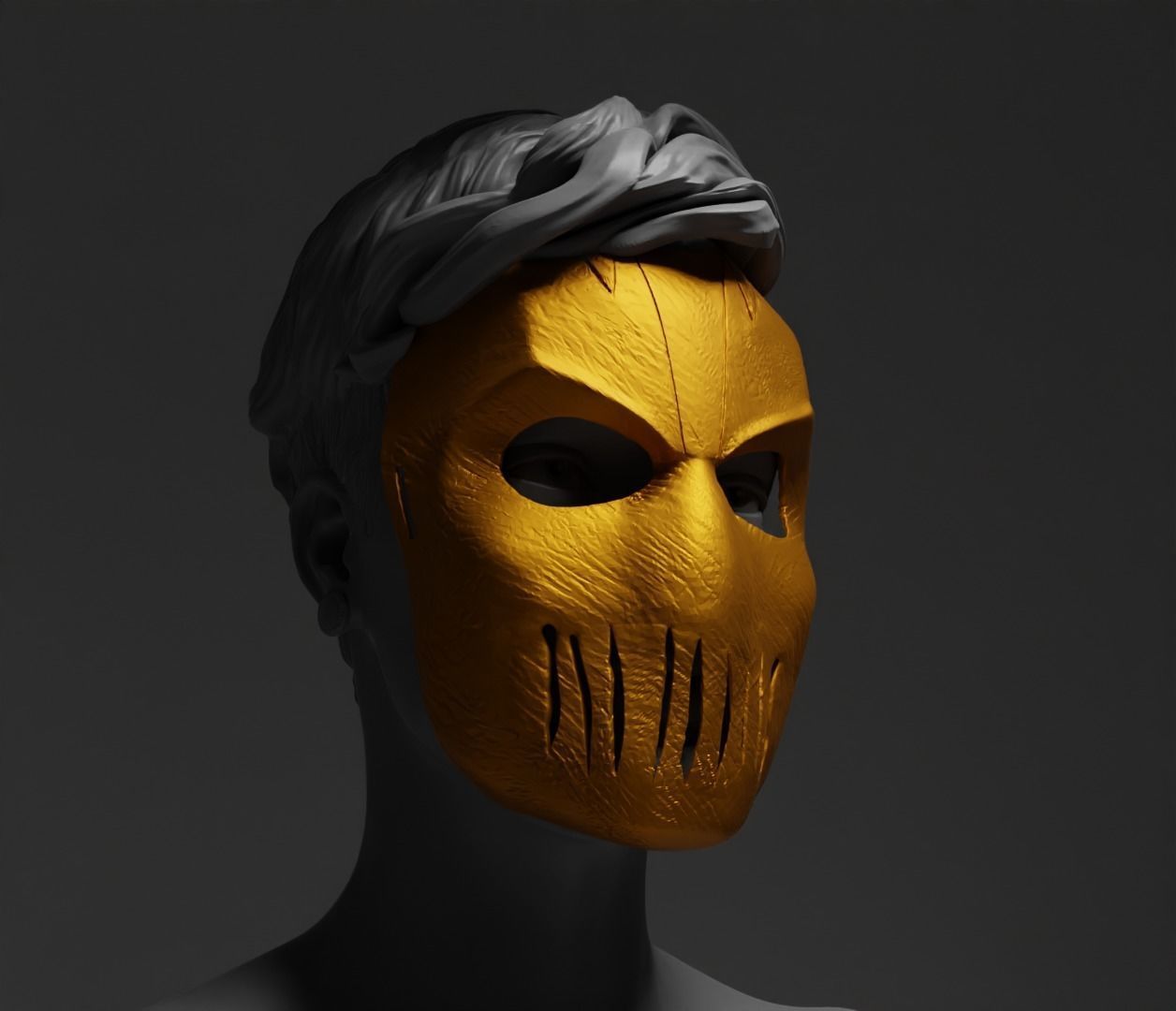 DC Comics Cosplay Face Mask 3D model 3D printable | CGTrader