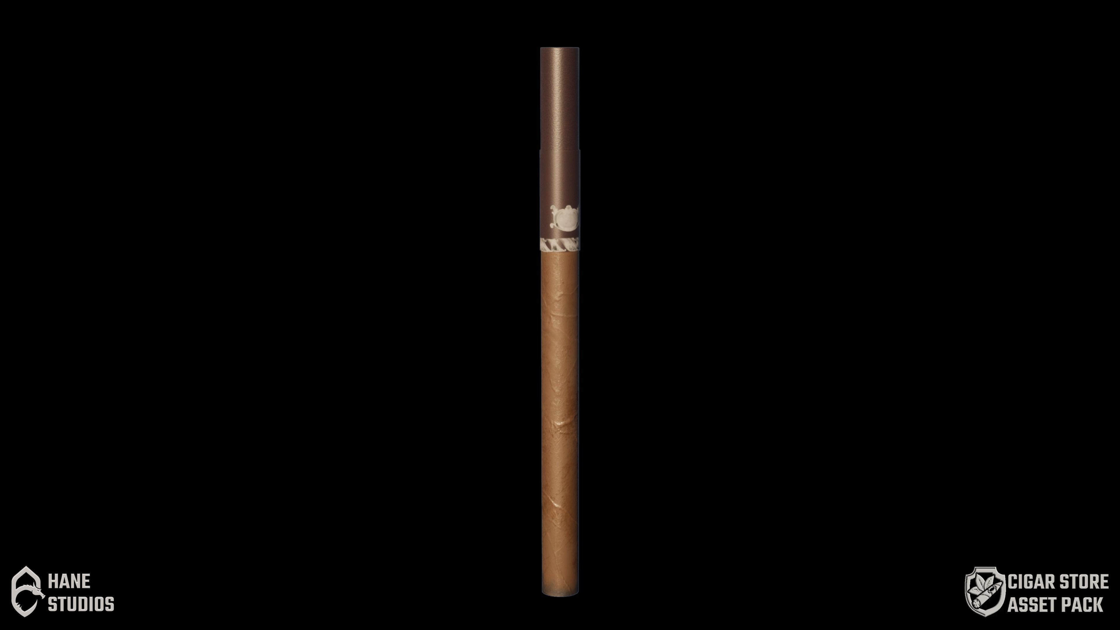 3D model Captain Black Cigar - Classic VR / AR / low-poly | CGTrader