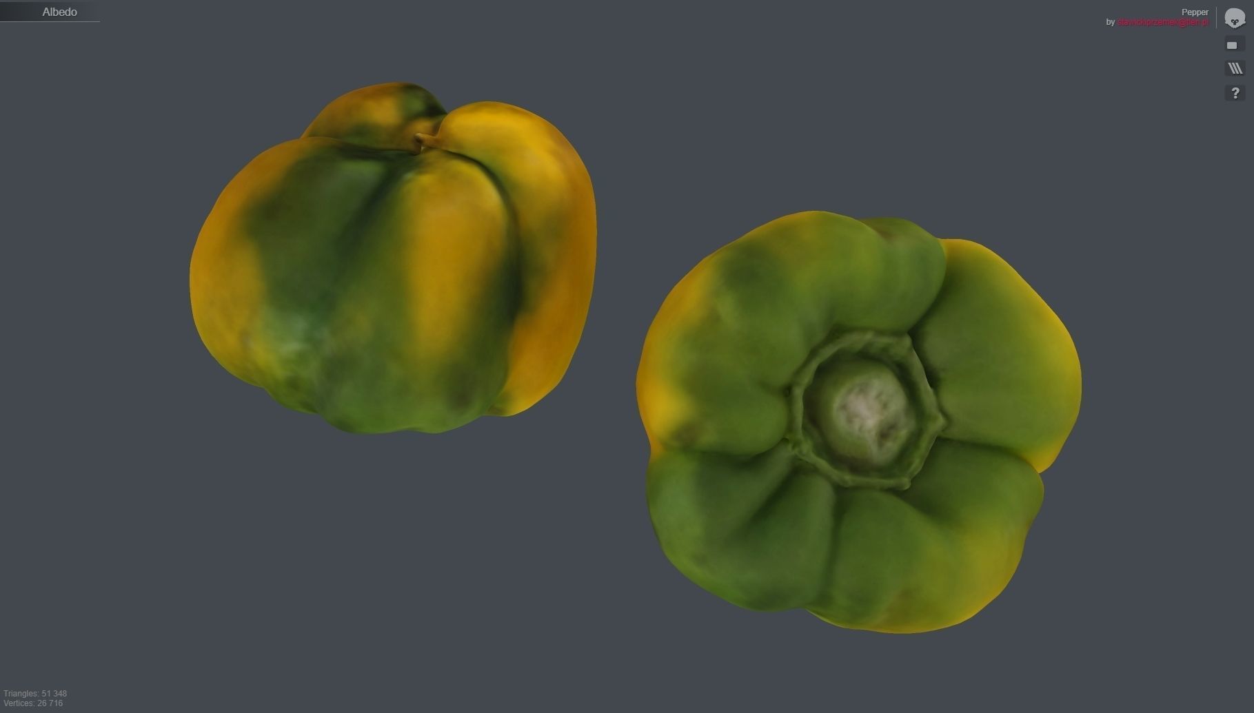 Pepper - food - PBR 3D model | CGTrader