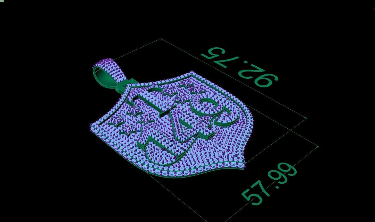 hiphop pendants 3D model 3D printable | CGTrader