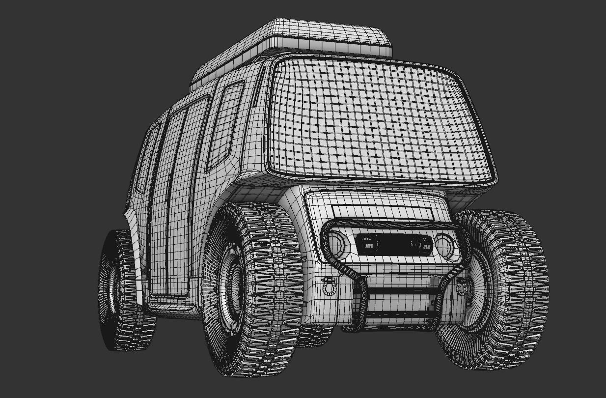 Robocar 4WD EXTREME self driving ev offroad vehicle 3D model | CGTrader